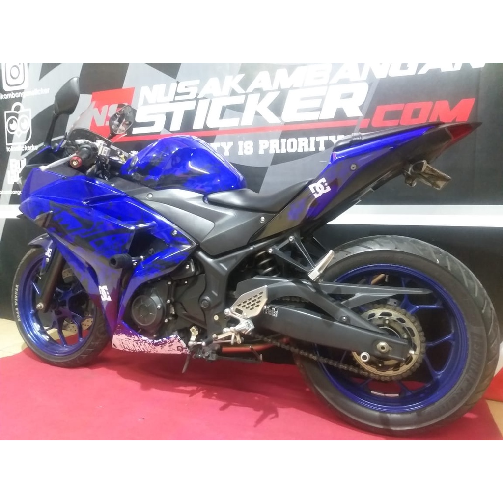 Jual Stiker R25 Biru Hitam | Shopee Indonesia