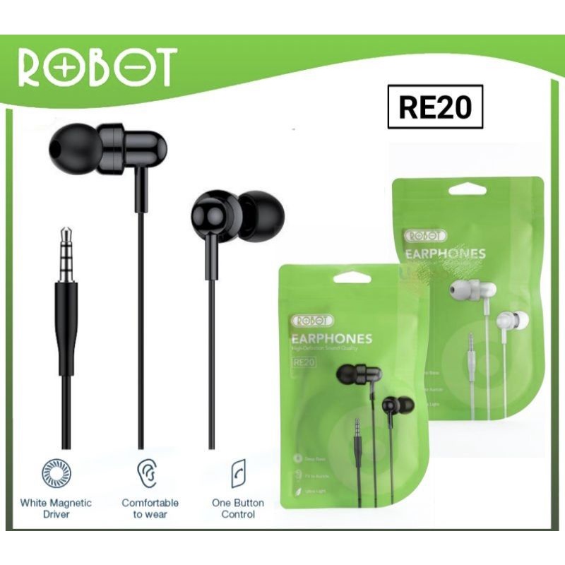 Jual GROSIR EARPHONES ROBOT RE -20 | Shopee Indonesia