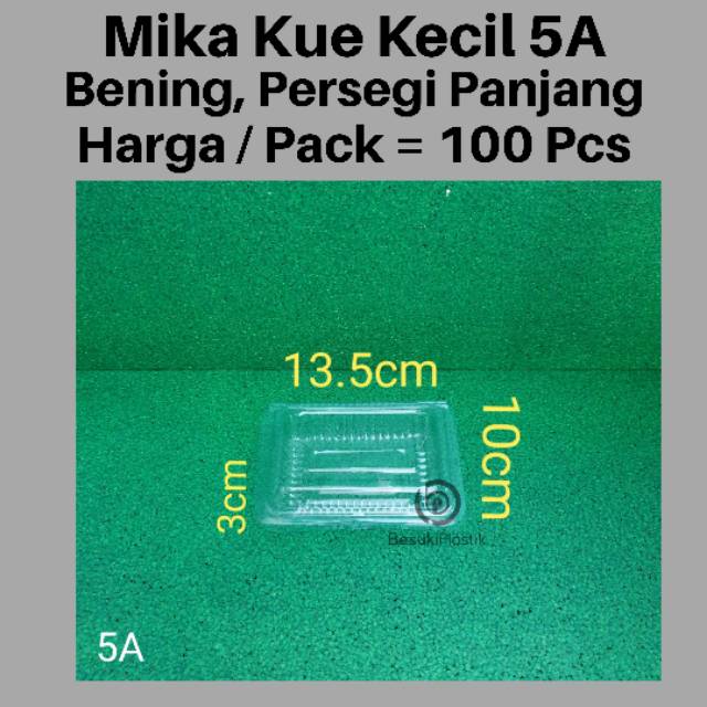Jual Mika Kue Kecil 5A mika plastik kue mika bening mika persegi ...