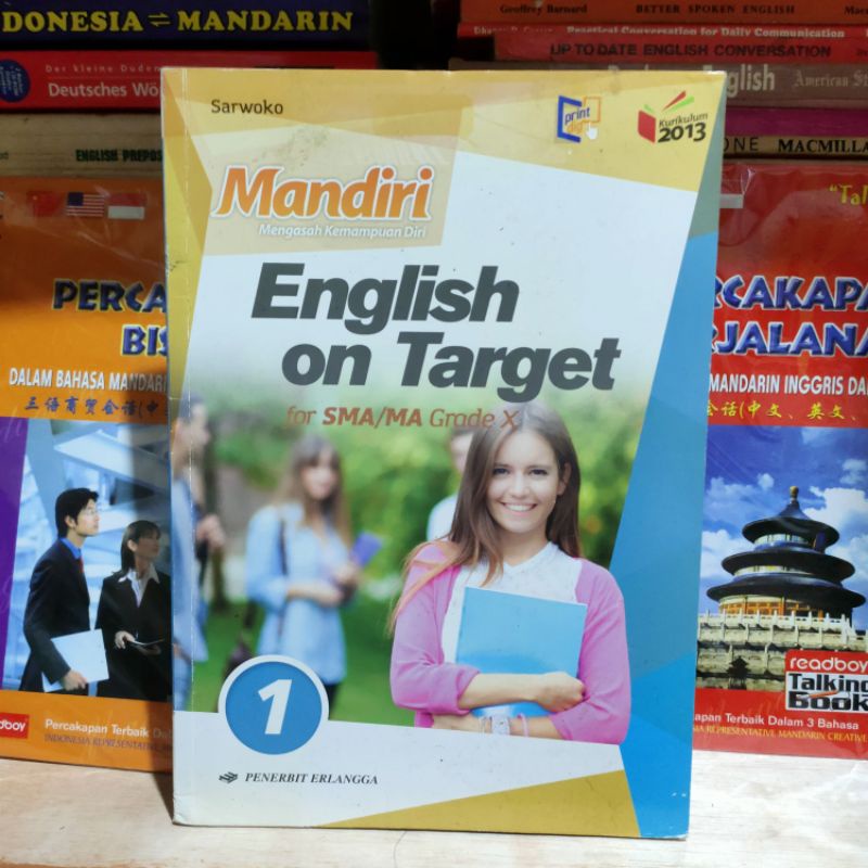 Jual Buku Mandiri English on Target SMA Kelas 1 K13 Erlangga | Shopee Indonesia