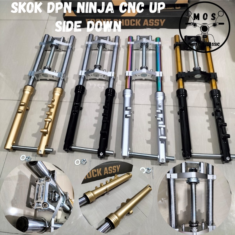Jual Shock Skok Depan Ride it Ninja RR R AS Gold PNP Honda Gl MP Tiger ...