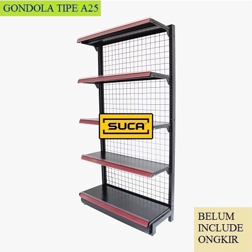 Jual Rak Gondola / Rak Minimarket Tipe A25 Premium Hitam | Shopee Indonesia