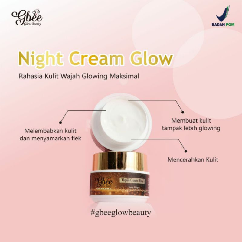 Jual (COD) GBEE GLOW BEAUTY PURWODADI || NIGHT CREAM GOLD SERIES ...