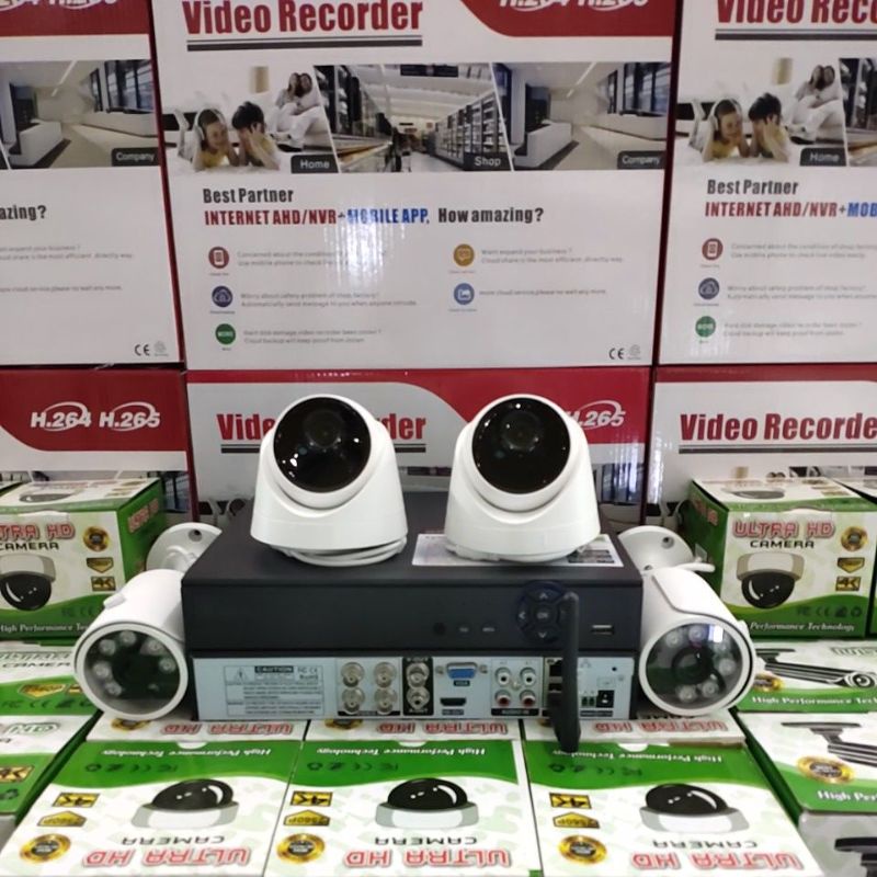 Jual PAKET CCTV 4 CHANNEL 4 KAMERA ULTRA HD 2560P 4K 8MP SONY EXMOR ...
