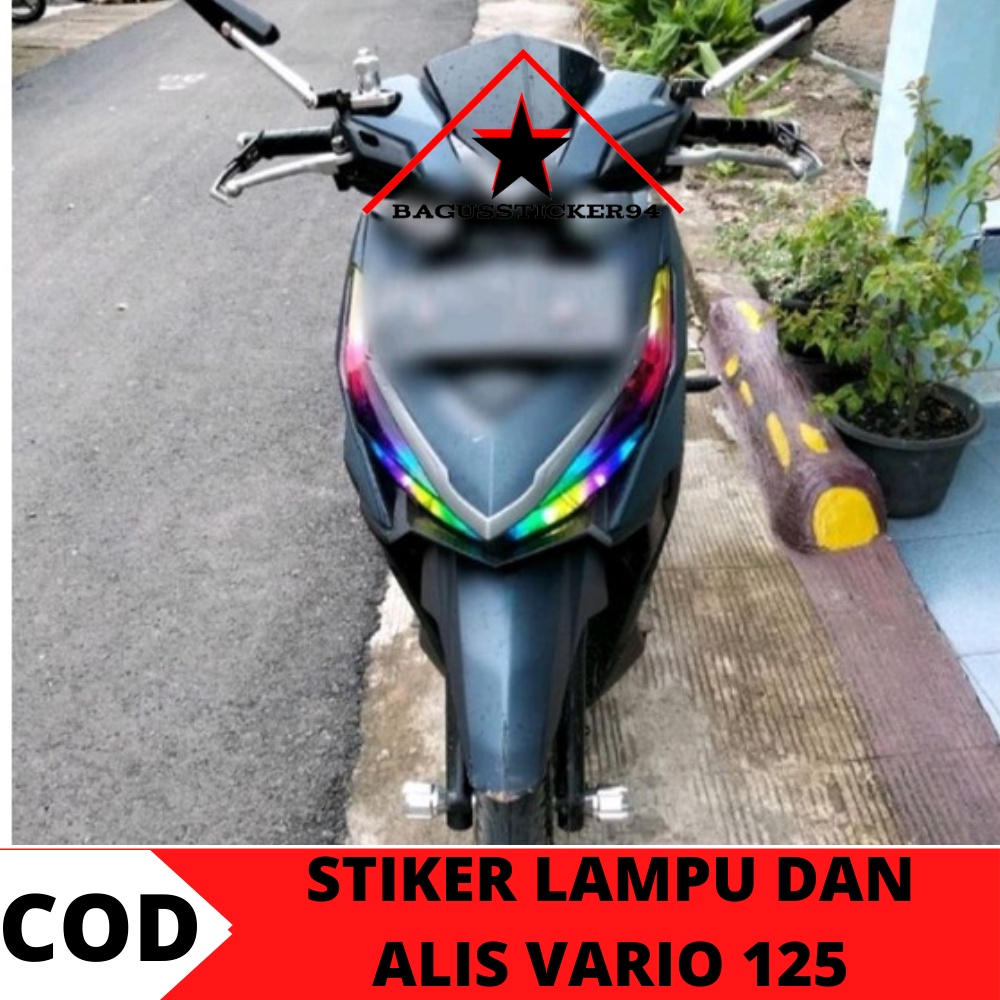 Jual stiker lampu depan vario 125 cc/stiker warna lampu motor vario 125 ...