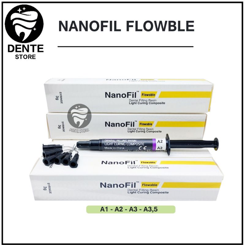 Jual COMPOSITE FLOW / FLOWABLE NANOFILL 3 gram A1 A2 A3 A3,5 | Shopee ...
