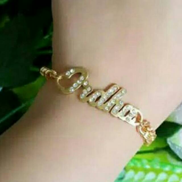 Jual Gelang Nama Rantai Permata Lapis Emas | Shopee Indonesia