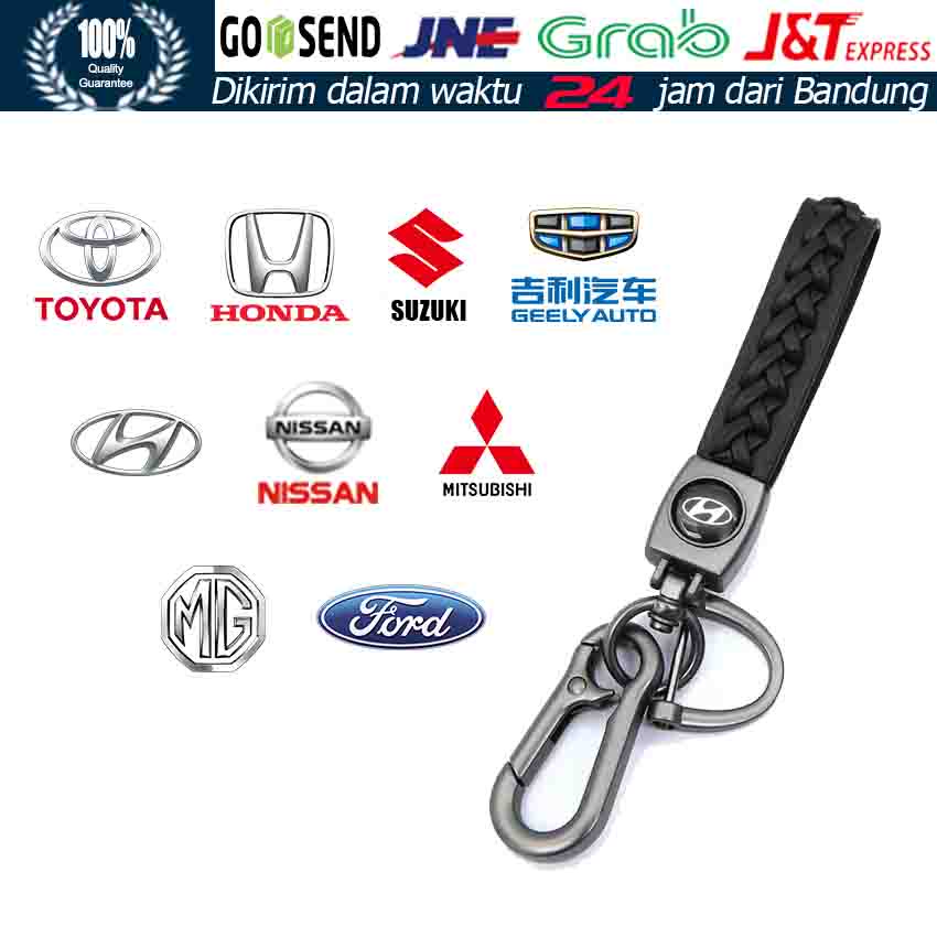 Jual Gantungan Kunci Mobil Keychain dengan logo PU Kulit Keychain Untuk ...
