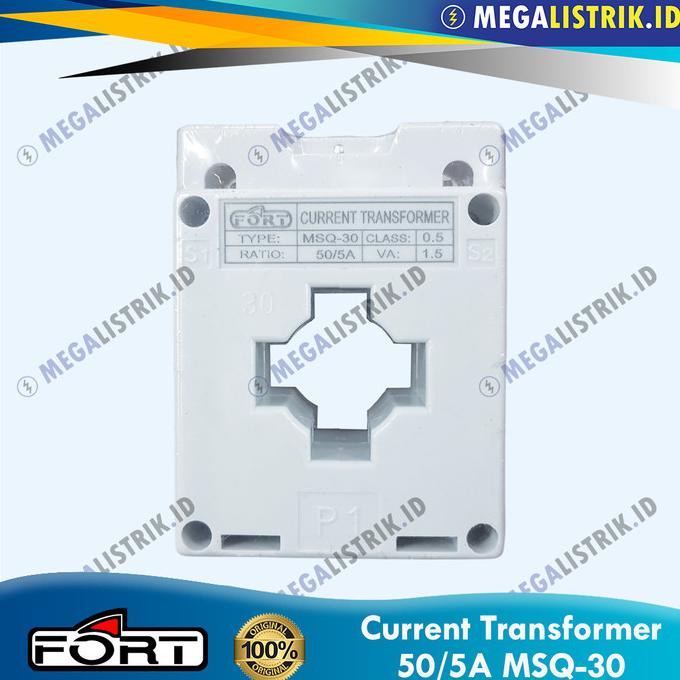 Jual Fort Current Transformer / CT Panel 50/5A MSQ-30 TERMURAH | Shopee ...