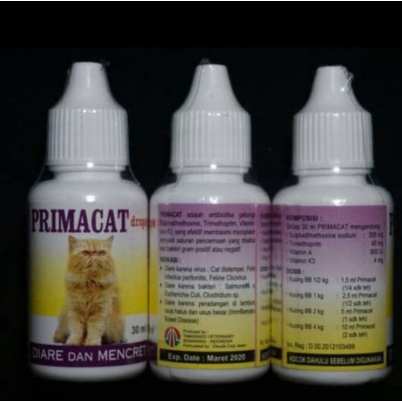 Jual Obat Diare Kucing Primacat Ukuran 30ml / Obat Mencret Kucing ... Jual Obat Diare Kucing Primacat Ukuran 30ml / Obat Mencret Kucing ...