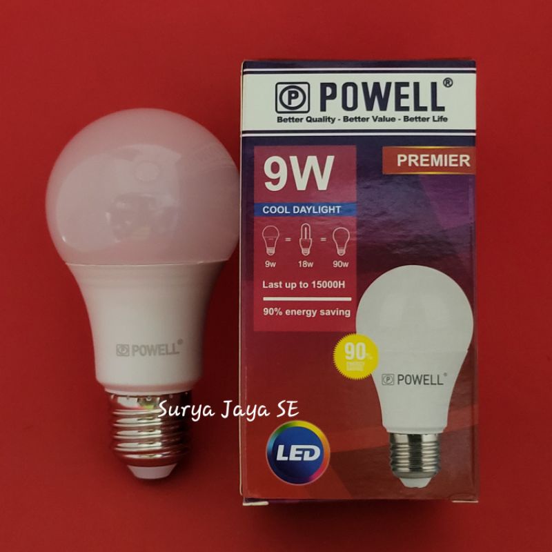 Jual Lampu LED 9 Watt Powell Premier Cahaya Putih | Shopee Indonesia