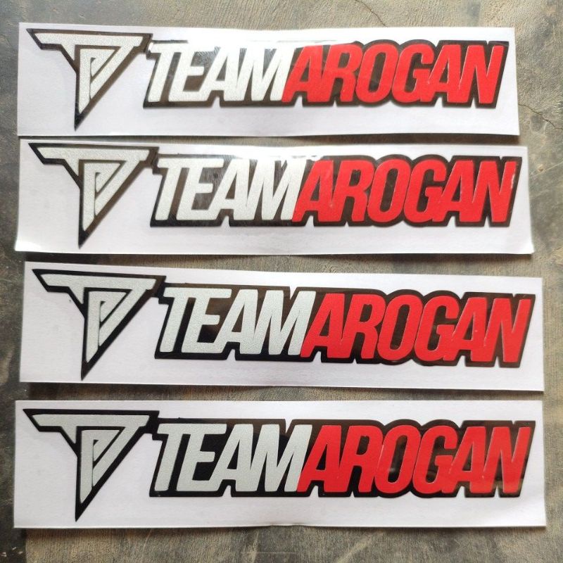 Jual STICKER STIKER TEAM AROGAN PRINCUTT CUTTING | Shopee Indonesia
