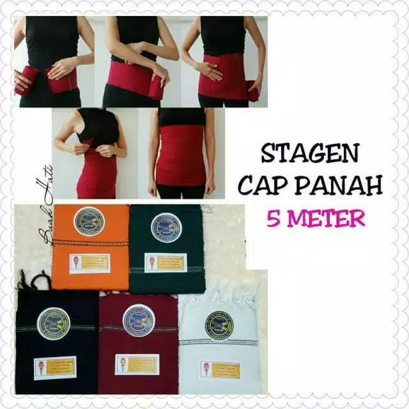 Jual Stagen Cap Panah 5 meter/ Bengkung Ibu Pasca Melahirkan Setagen ...