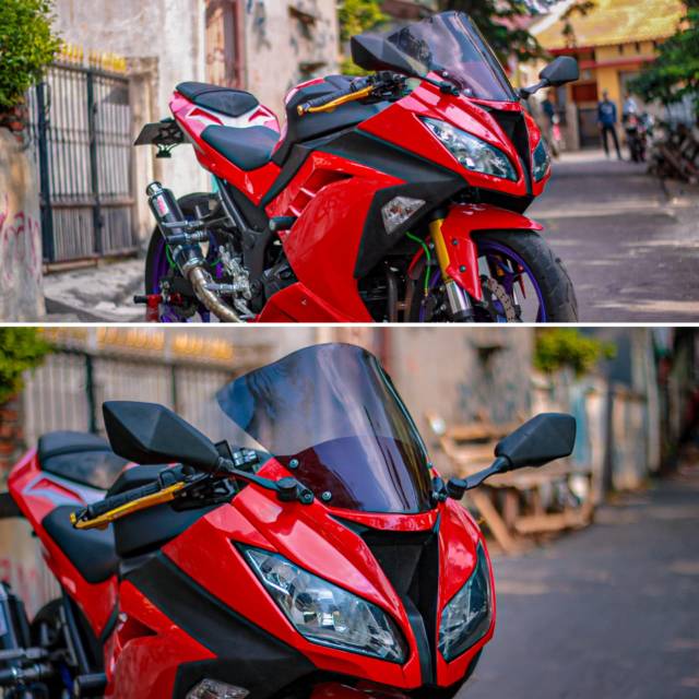 Jual VISOR NINJA 250 FI OLD MODEL ZX 636 KEDOK ZX636 NINFI OLD VISOR ...