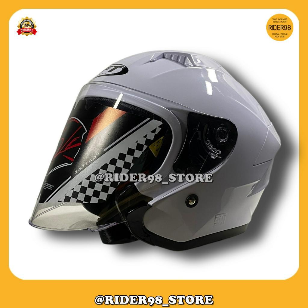 Jual Helmets Sepeda Motor Half Face Gift Sargon Solid Polos Original ...