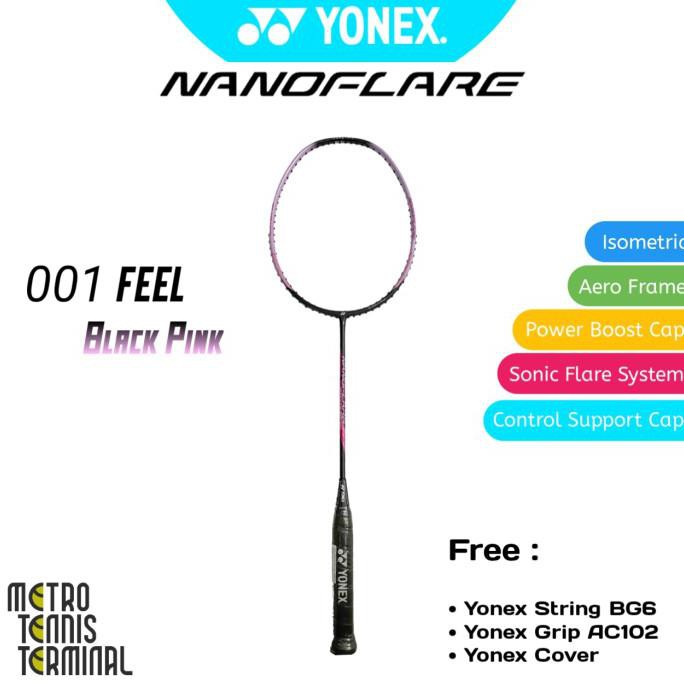 Jual BIGSALE Yonex Nanoflare 001 Feel Black Pink ( Raket Badminton ) | Shopee Indonesia