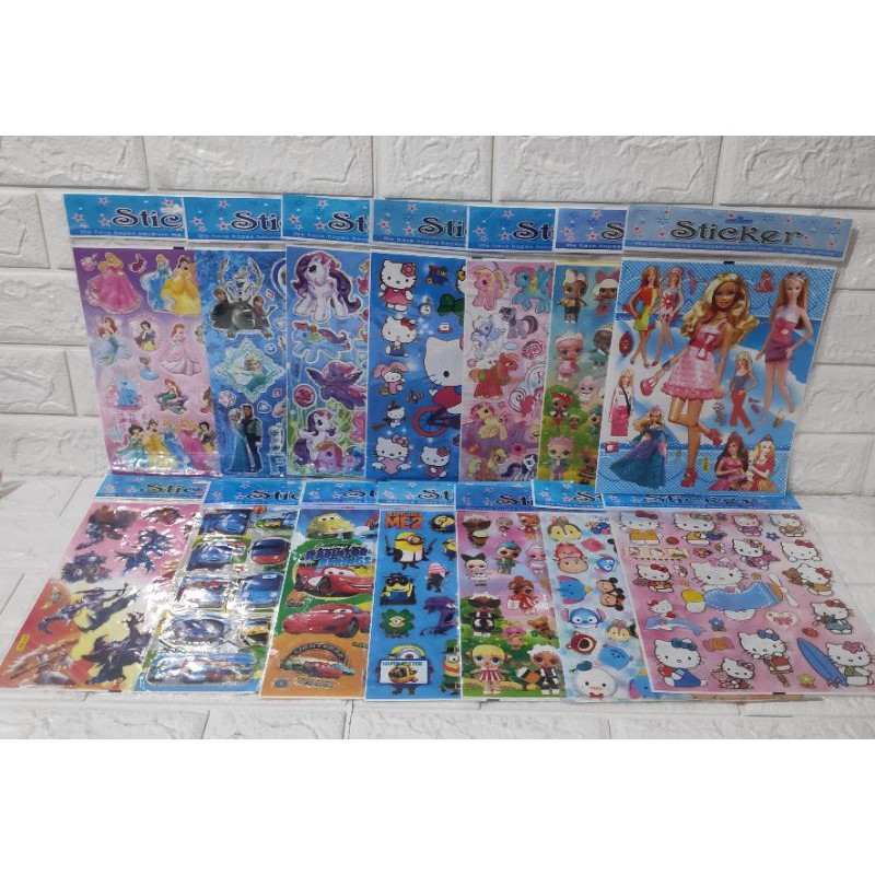 Jual STIKER KARAKTER ANAK ISI 10 PCS | Shopee Indonesia