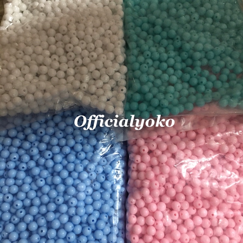 Jual 1/2 Pon Manik Mote Susu / Kapur 8mm (225gram) | Shopee Indonesia