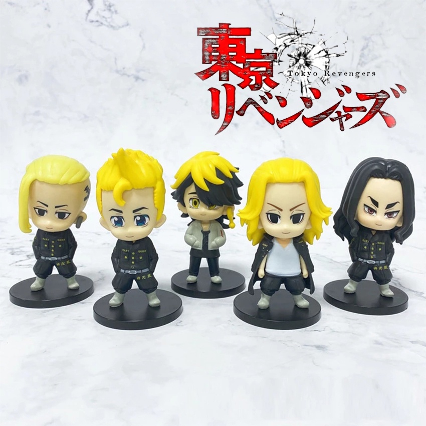 Jual 5Pcs Figure Tokyo Revengers set Mikey, Draken, Takemichi, Mitsuya ...