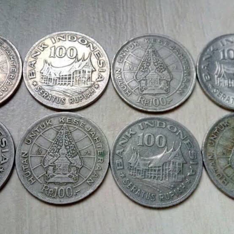 Jual uang koin 100 Rupiah tahun 1978 kuno | Shopee Indonesia