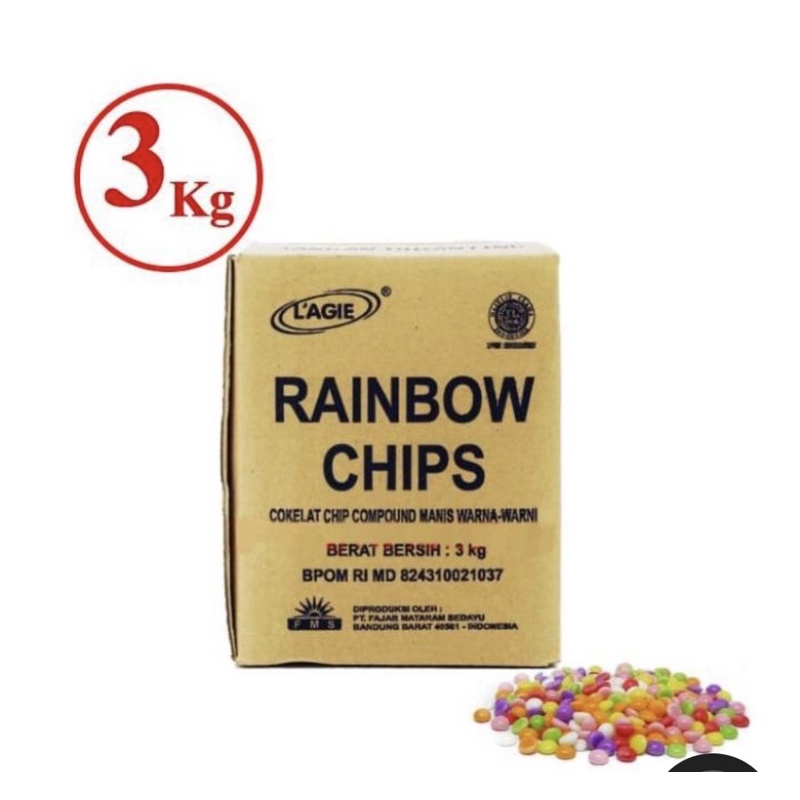 Jual RAINBOW CHIPS LEGIE 3KG | Shopee Indonesia