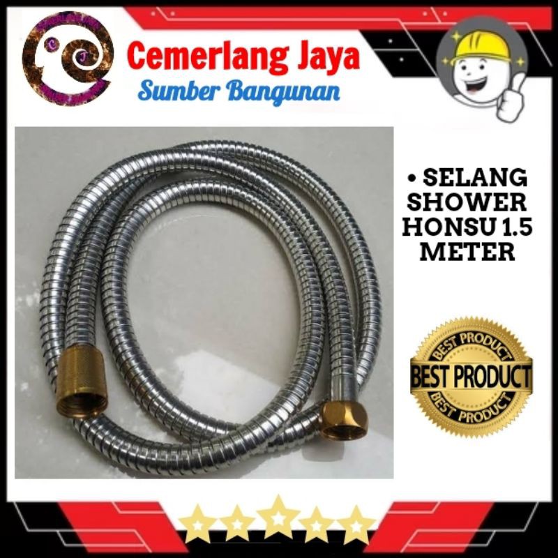 Jual SELANG SHOWER HONSU 1,5 METER - SELANG SHOWER STAINLESS & KEPALA ...