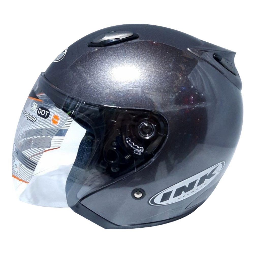 Jual HELM INK CENTRO JET SOLID - GUNMETAL | Shopee Indonesia