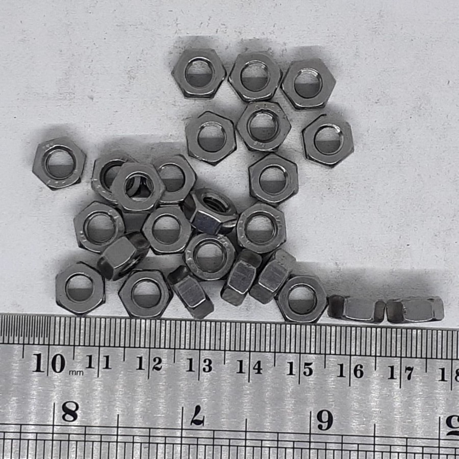 Jual MUR M6 STAINLESS STEEL SUS 304 SS NUT ANTI KARAT HEXA KUNCI 10 | Shopee Indonesia