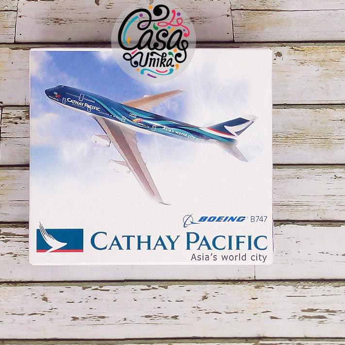 Jual New Cathay Pacific Boeing B747 - Diecast Miniatur Pesawat Terbang ...