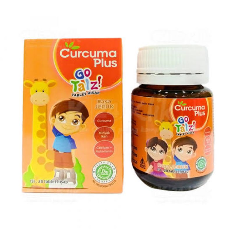 Jual Curcuma Plus Go Talk Rasa Jeruk / Vitamin Anak / Suplemen ...