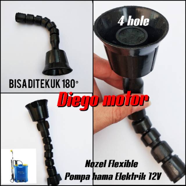 Jual Nozel nosel spuyer fleksibel pompa hama cba elektrik Aki 12V DC ...
