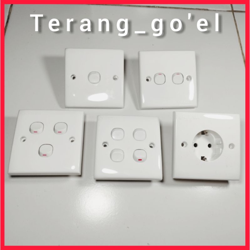 Jual Saklar Visalux Clipsal//Saklar 1gang// 2gang//3gang//4gang// Stop ...