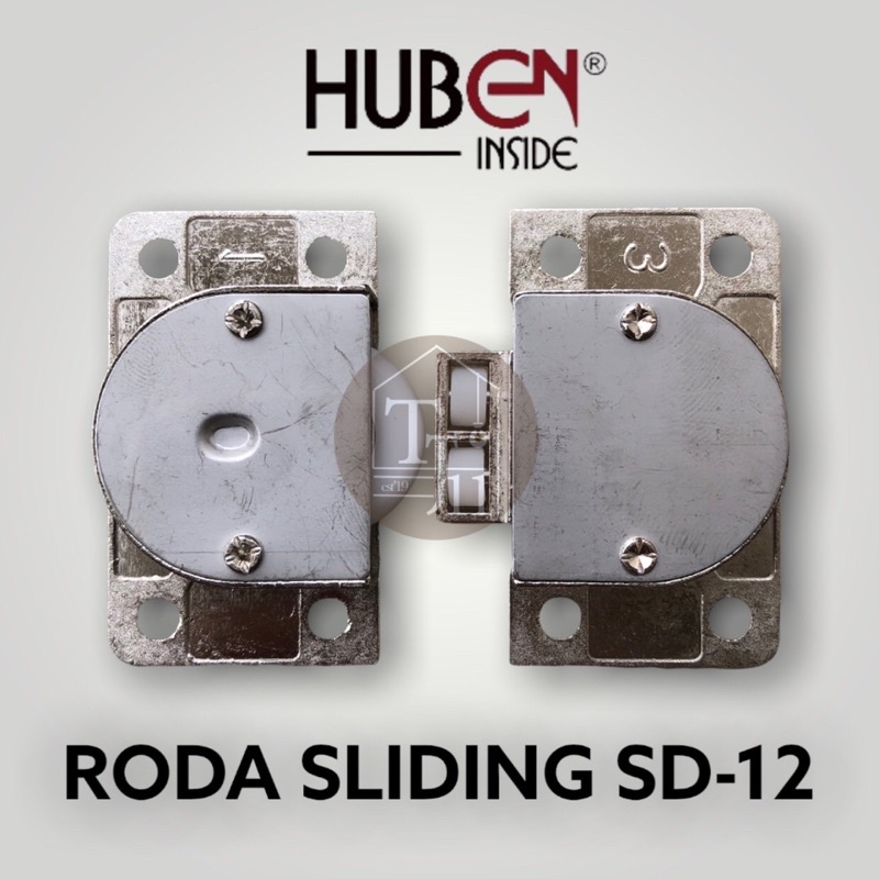 Jual Roda Sliding SD12 SD-12 SD 12 Huben / Roda Sliding Rel Aluminium HUBEN SD02 U dan M / Roda ...