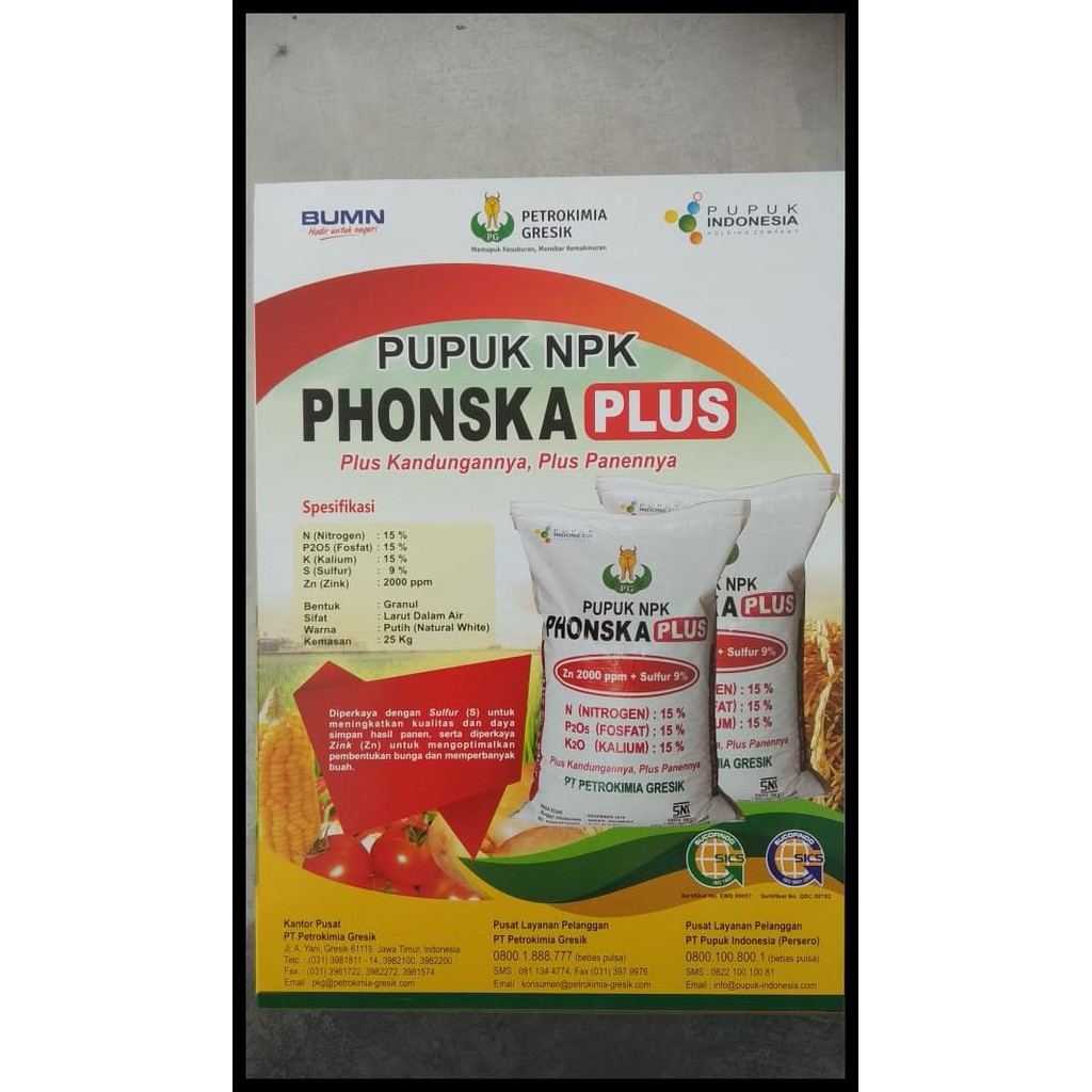 Jual PUPUK PONSKA PHONSKA PLUS 1 KG | Shopee Indonesia