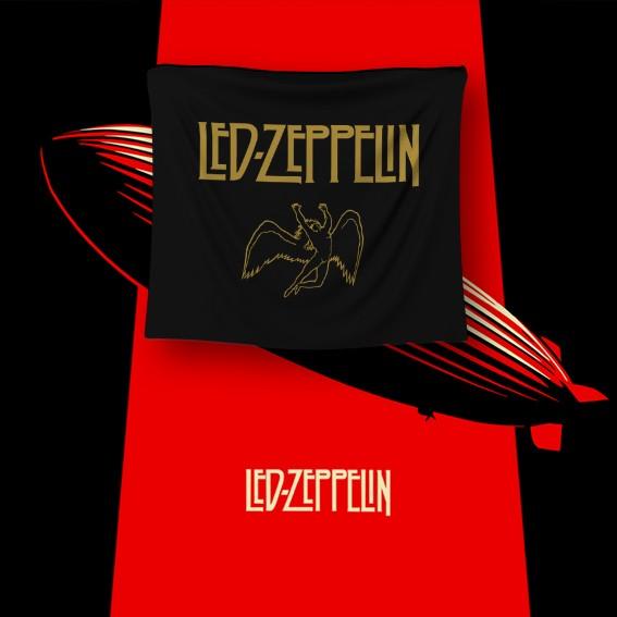 Jual BENDERA BAND ROCK HEAVY METAL LED ZEPPELIN POSTER KAIN TAPESTRY ...