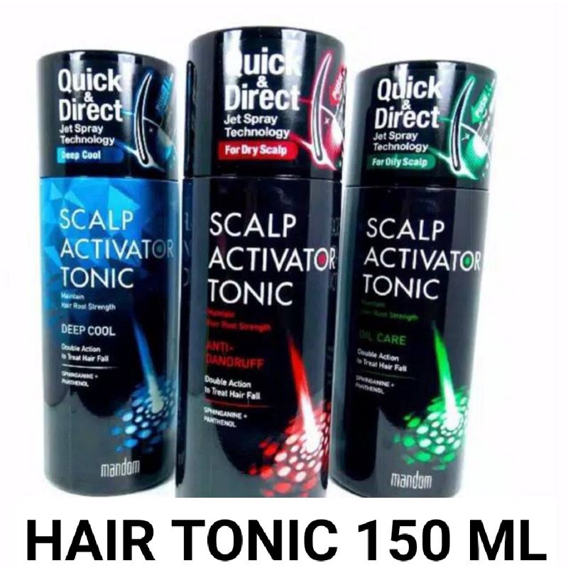 Jual Mandom Hair Tonic Scalp Activator Tonic Anti Dandruff 150 ML ...