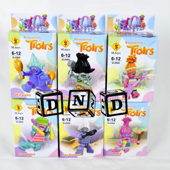 Jual Mainan Anak Logo Nano Karakter Trolls Action Figure Blocks ...