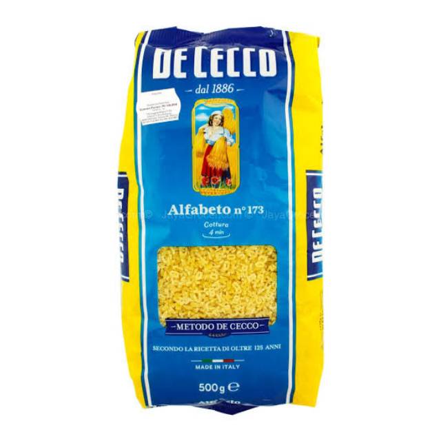 Jual DE CECCO ALFABETO 500GR | Shopee Indonesia