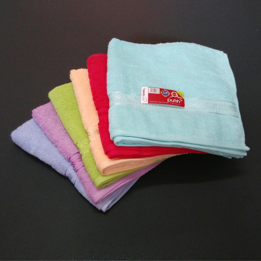 Jual OH Handuk Kecil MERAH PUTIH 30x70 Lembut / Handuk Olahraga ...