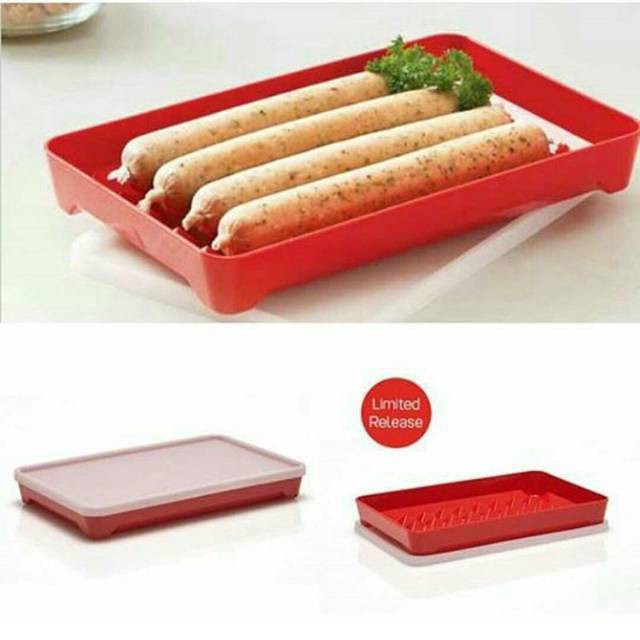 Jual PROMO Tupperware Sausage Keeper (tempat penyimpanan sosis ...