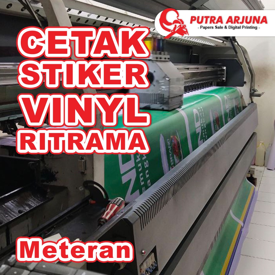 Jual CETAK STIKER VINYL RITRAMA / LABEL METERAN | Shopee Indonesia