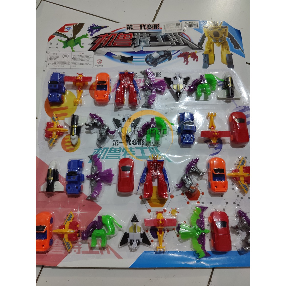 Jual Mainan Robot Autobots Mobil Pesawat Kecil Lembar | Shopee Indonesia