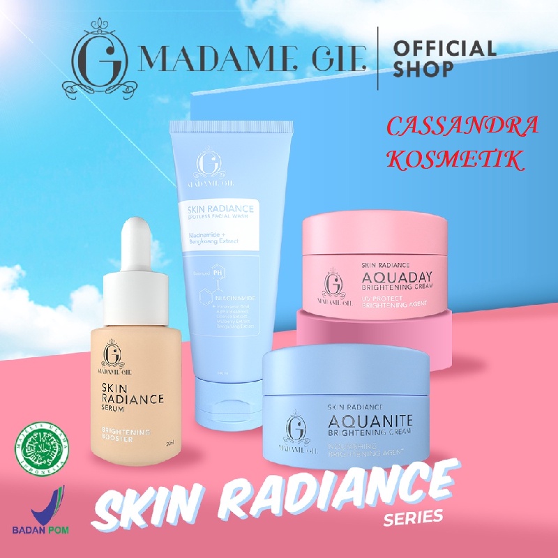 Jual MADAME GIE SKIN RADIANCE (RANGKAIAN CREAM DAN CUCI MUKA) | Shopee Indonesia