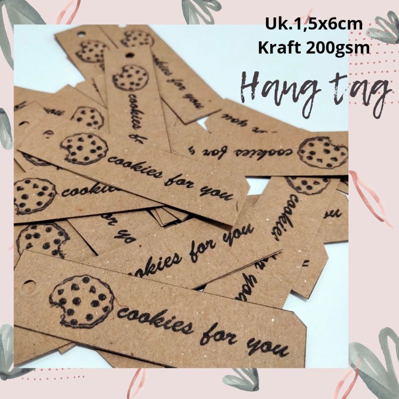 Jual [50PCS] HANG TAG COOKIES/HANG TAG KUE/HANG TAG UNIK MURAH/LABEL ...
