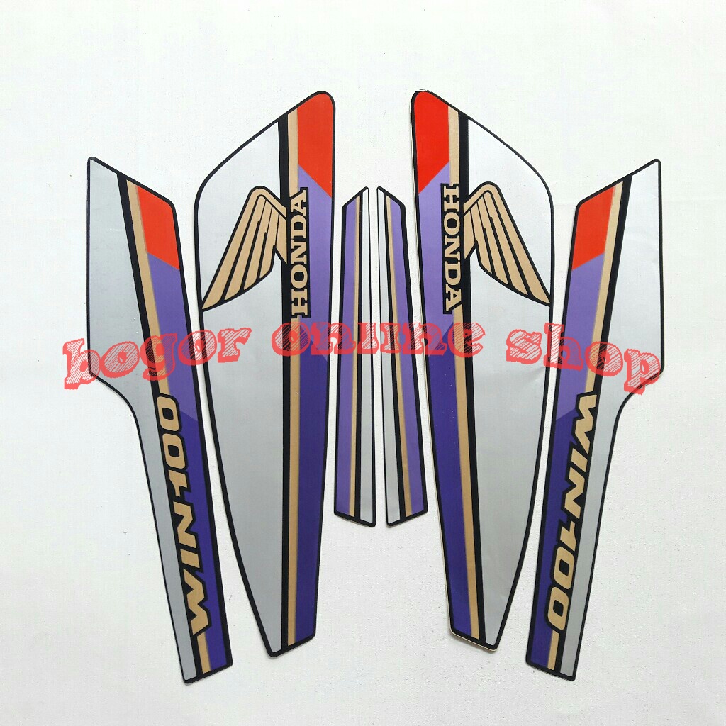 Jual Stiker motor win 100 1994 ungu | Shopee Indonesia