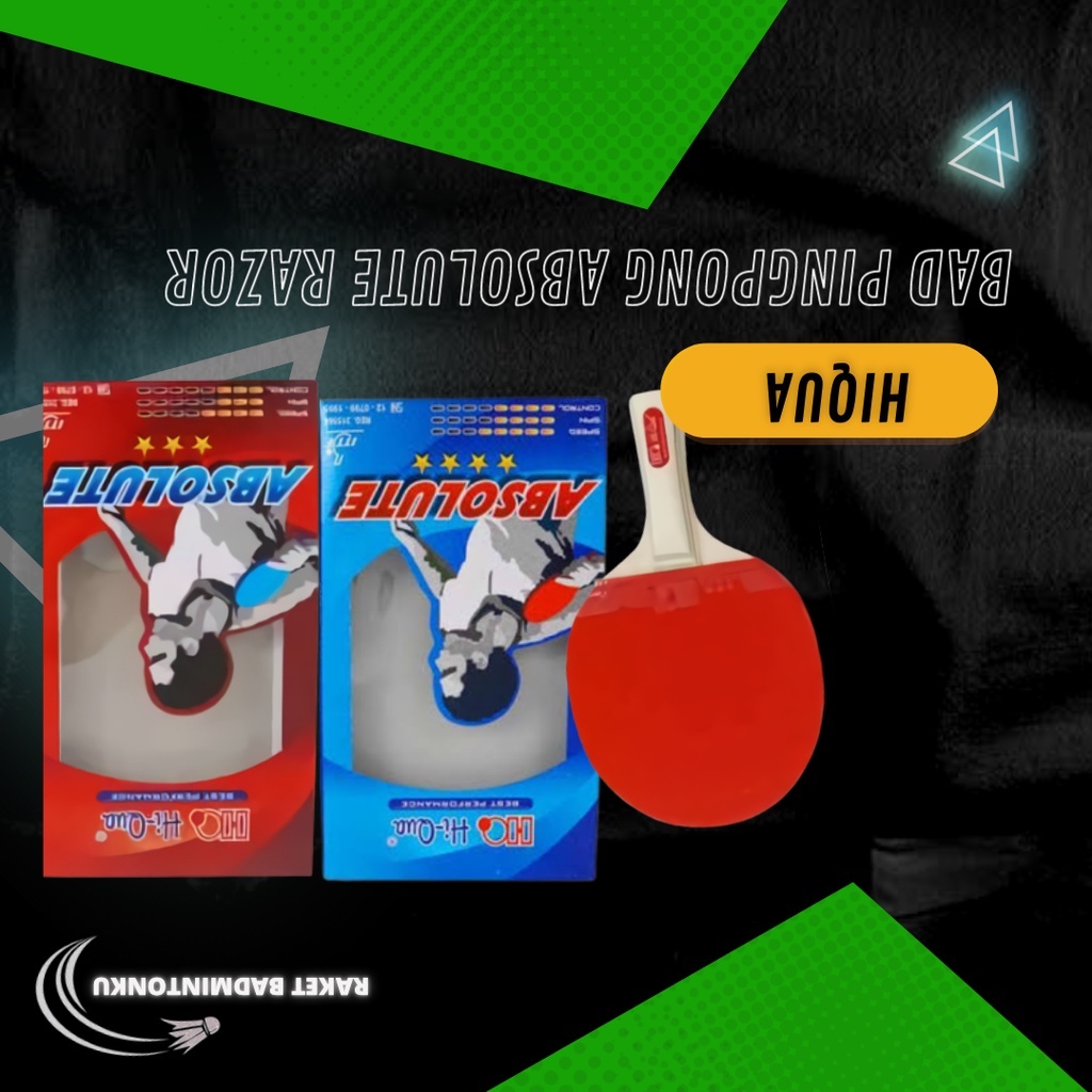 Jual Hi-qua Bad Ping Pong Tenis Meja Absolute RAZOR Bintang *3 *4 COD | Shopee Indonesia