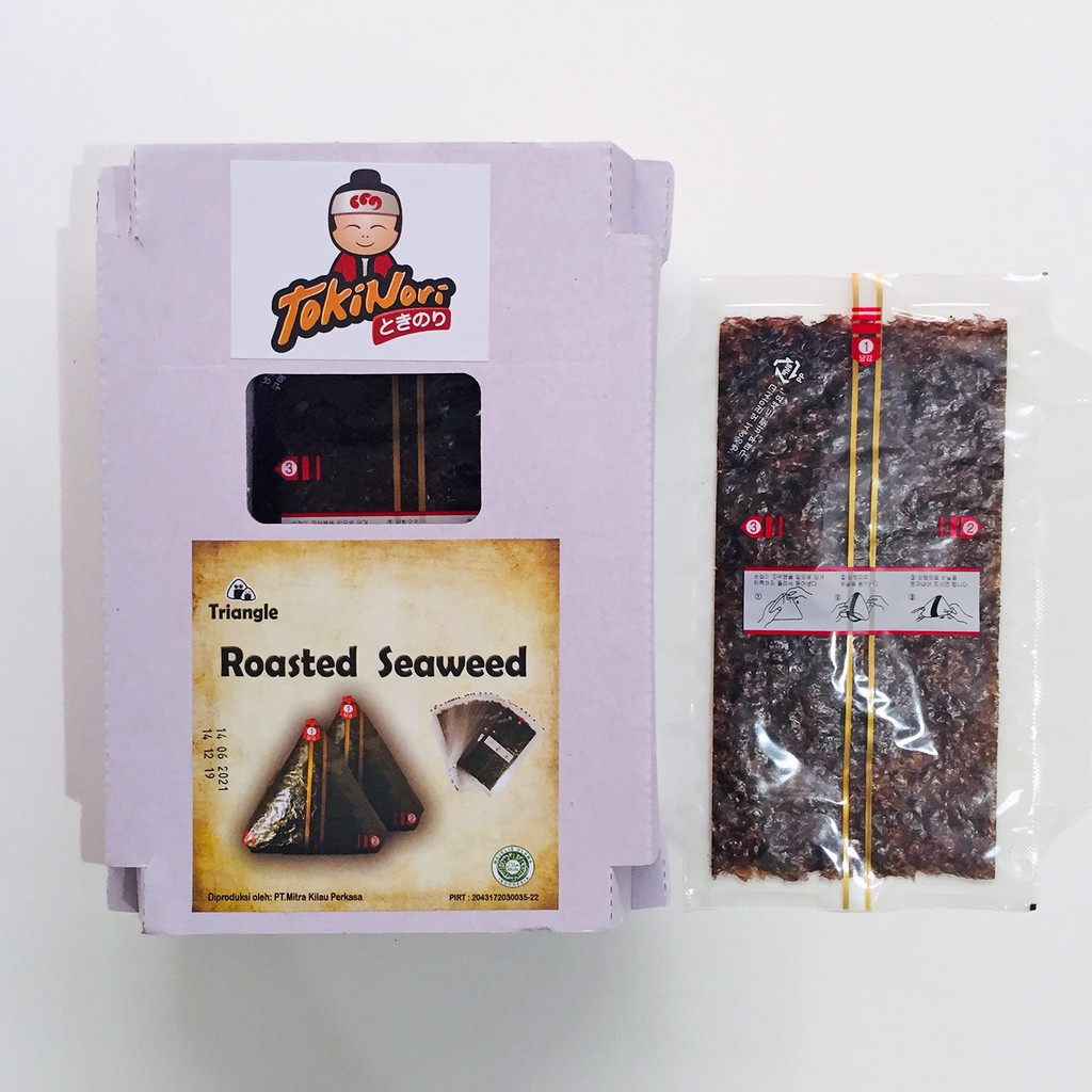 Jual TokiNori Triangle Onigiri Roasted Seaweed 10 Sheets / Nori Sushi ...