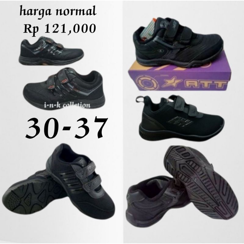 Jual SEPATU SEKOLAH PRO ATT LST 931 ATT OR hitam polos, SEPATU SEKOLAH TK SD | Shopee Indonesia