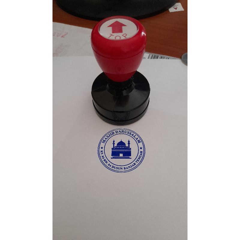 Jual Cetak Stempel BULAT, logo, Perusahaan, lunas stample flash stemple ...
