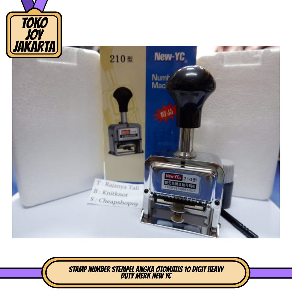 Jual STAMP NUMBER STEMPEL ANGKA OTOMATIS 10 DIGIT HEAVY DUTY MERK NEW ...